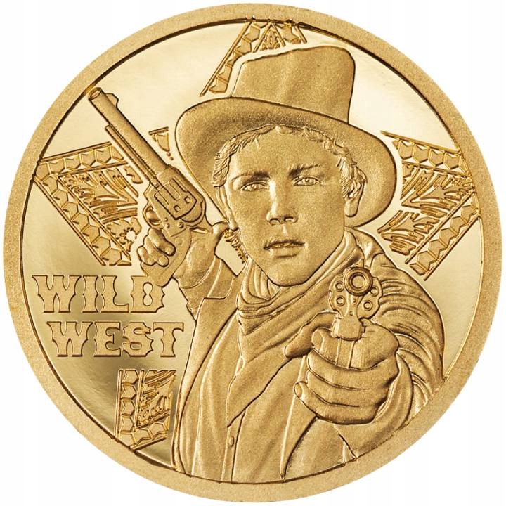 Cook Islands: Legends - Wild West 0,5 grama Złota 2024 Proof ...