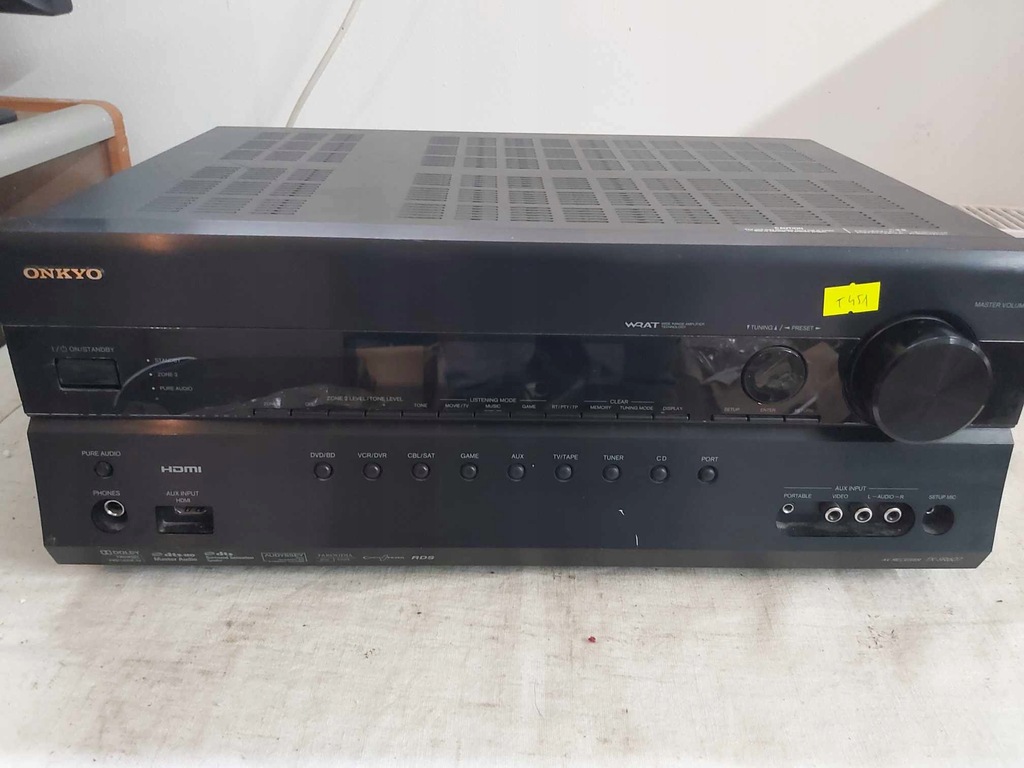 Amplituner 7.2 ONKYO TX-SR607 Moc 140 W/kanał HDMI - 14535556598 - oficjalne archiwum Allegro