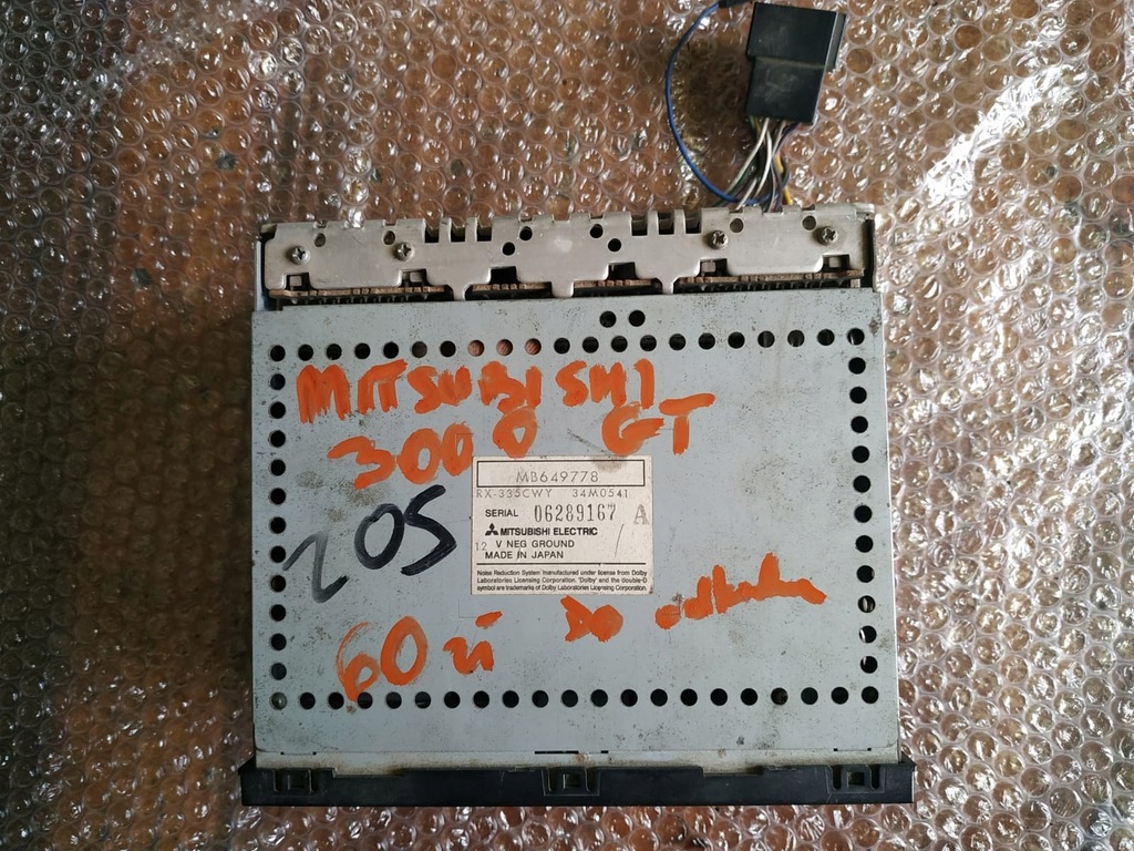 RADIO MITSUBISHI 3000GT 06289167 - 7856270585 - oficjalne archiwum Allegro
