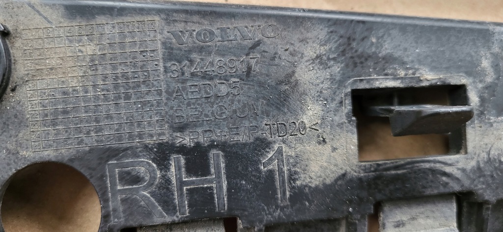 VOLVO V60 S60 ŚLIZG BŁOTNIKA PROGU PRAWY PRZÓD - 13480196977 ...