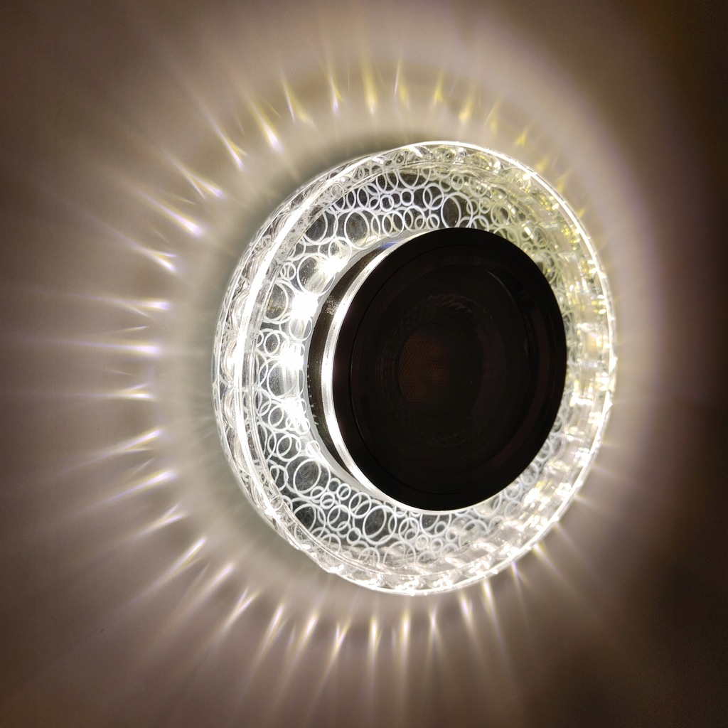 Oprawa oświetleniowa sufitowa szklana halogenowa taśma LED wpuszczana GU10 - 10475988930 ...