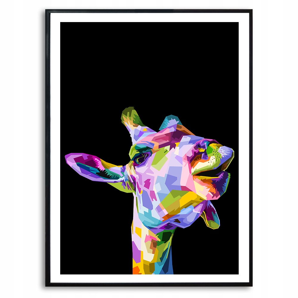 PLAKAT A3 Dekoracyjny GIRAFFE GEOMETRYCZNE Wzory - 12678019052 - oficjalne archiwum Allegro