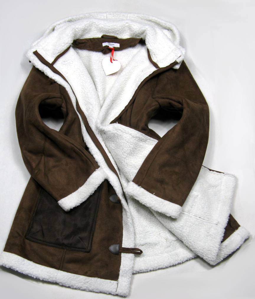 FJ 957 Brązowy kożuszek z kaspturem 50 NOWY - 14112785081 - oficjalne ...