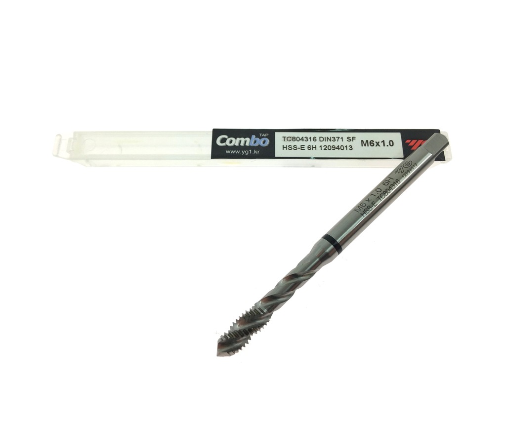 Gwintownik skrętny maszynowy M6 HSS-E kobaltowy - 7205449233 - oficjalne archiwum Allegro