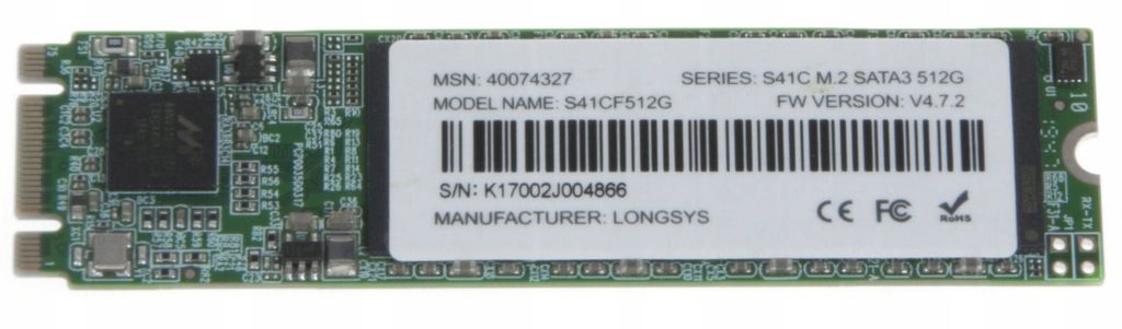 DYSK LAPTOP M.2 512GB SSD FORESEE S41CF512G - 13147362118 - oficjalne ...
