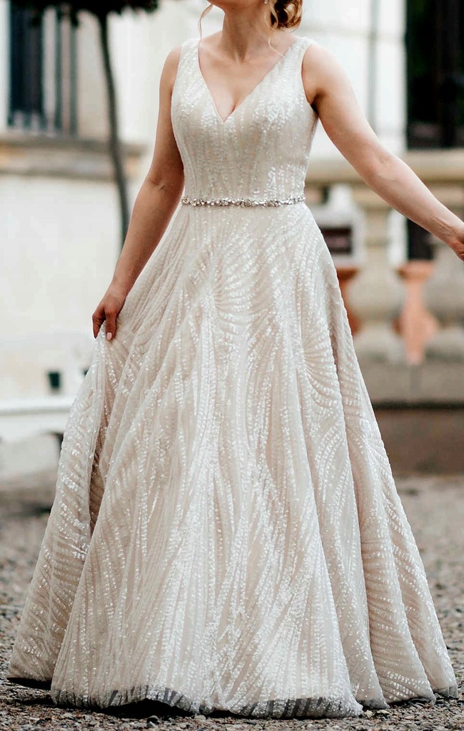 Mark Philips suknia ślubna r36 błyszcząca - 8896930400 - oficjalne ...