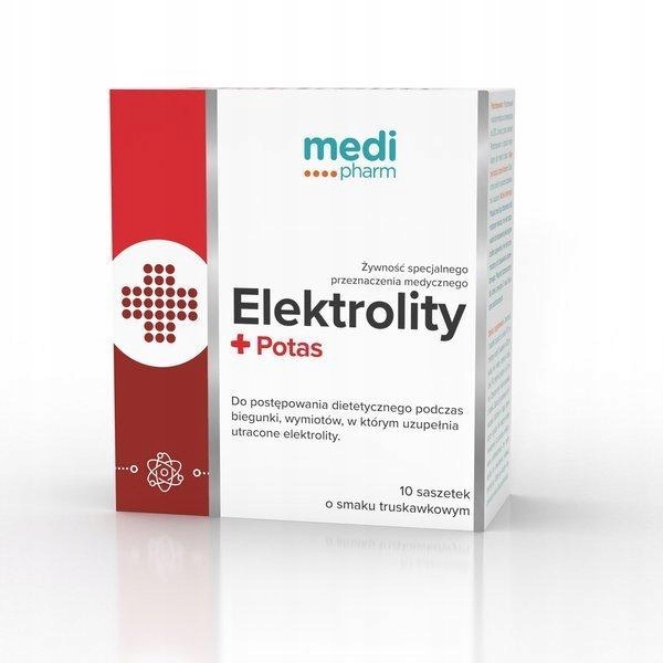 Medi Pharm Elektrolity + Potas 10 saszetek - 11803056364 - oficjalne archiwum Allegro