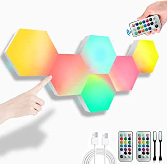 Panele LED RGB sześciokątne kinkiety dotykowe - 12537093213 - oficjalne ...