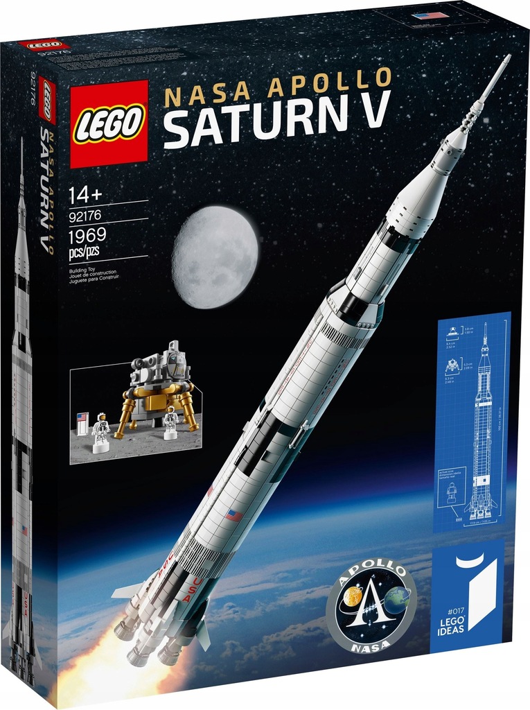 LEGO IDEAS 92176 Rakieta NASA Apollo Saturn V - 16704865052 - oficjalne ...