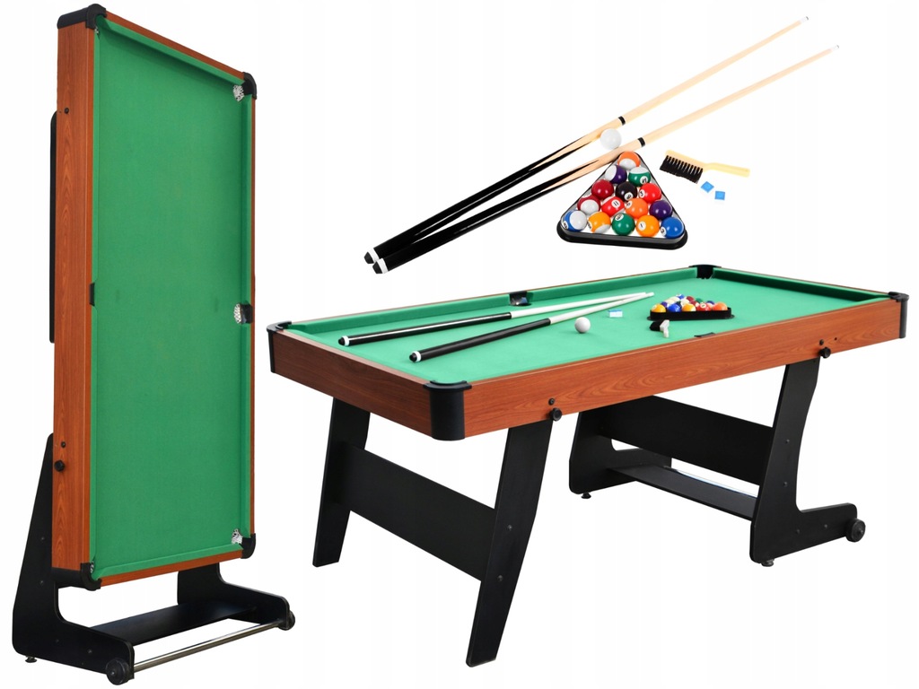składany STÓŁ BILARDOWY mini bilard + akcesoria - 14365372062 ...