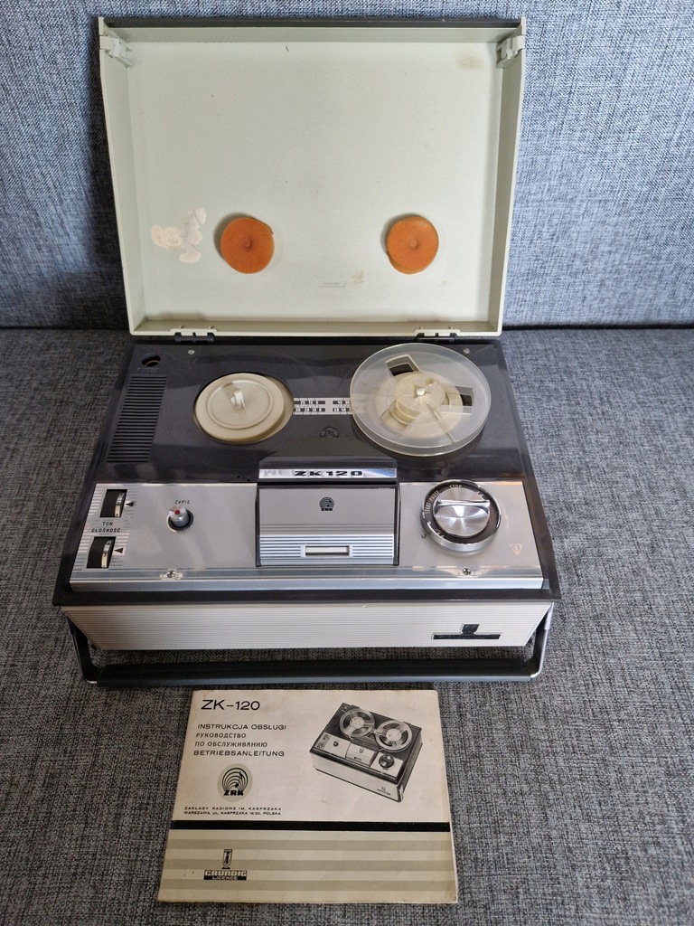 Magnetofon Szpulowy Grundig ZK 120 Unitra ORYGINAŁ PRL SPRAWNY ZADBANY ...