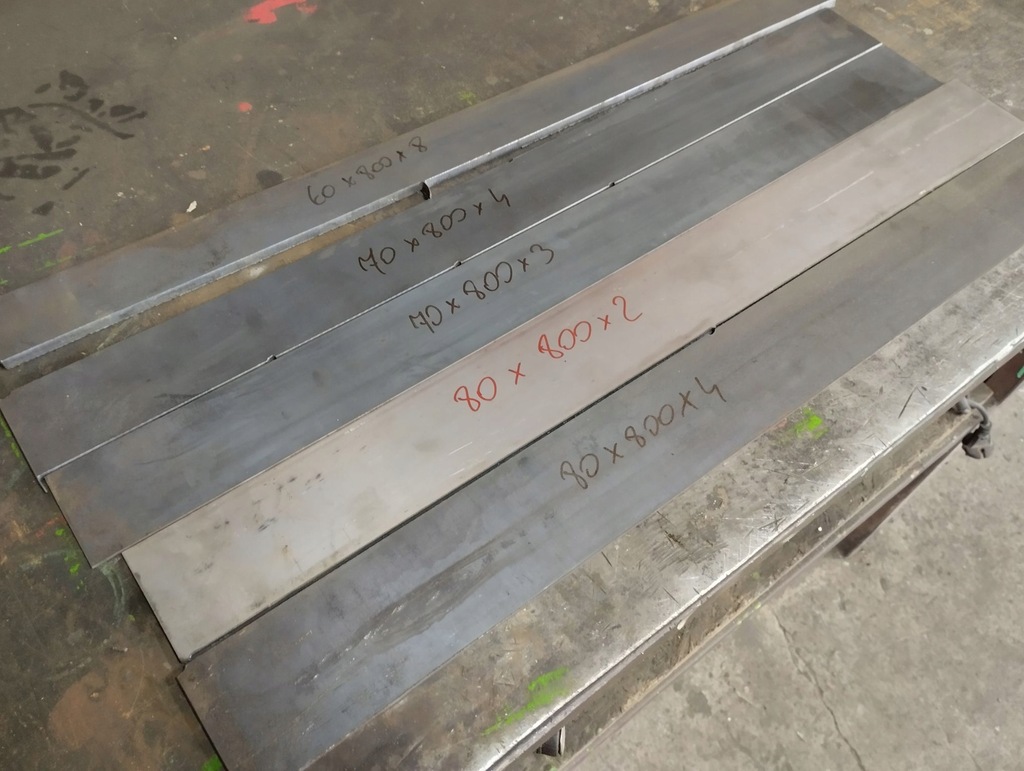 Blacha stalowa stal formatka 800 różne szerokości pakiet zestaw odpad - 14499236839 - oficjalne ...