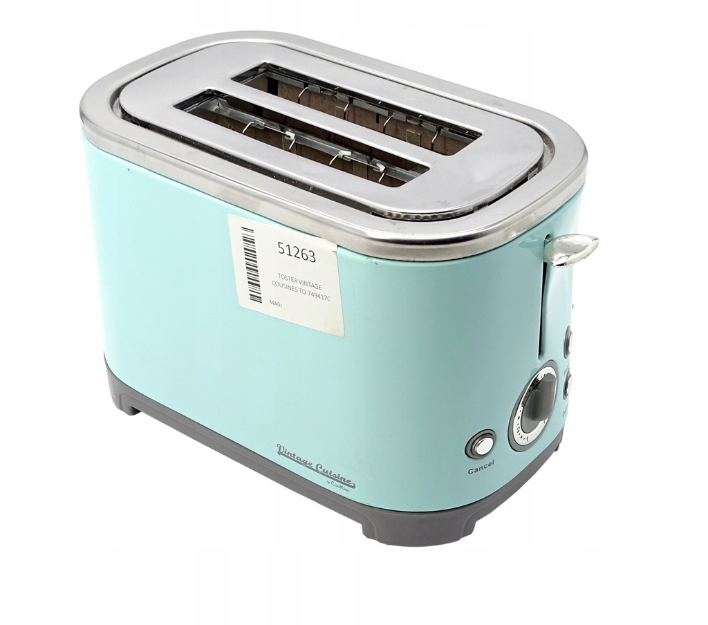 Toster Vintage Cuisine miętowy 600 W - 13072277608 - oficjalne archiwum ...