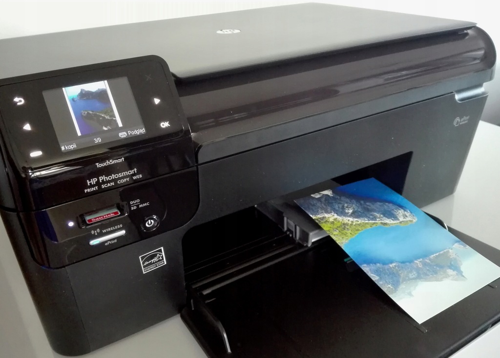 Drukarka HP Photosmart B110 Skaner WiFi 2xTUSZE XL - 8378997689 ...