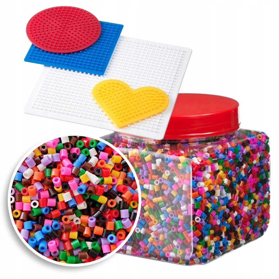 Koraliki do prasowania IKEA pyssla 13000 BIG formy - 12647366313 ...