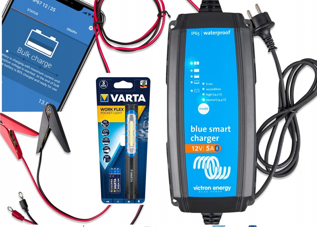 Prostownik z odsiarczaniem Victron Energy 12V 5A - 9017658415 ...