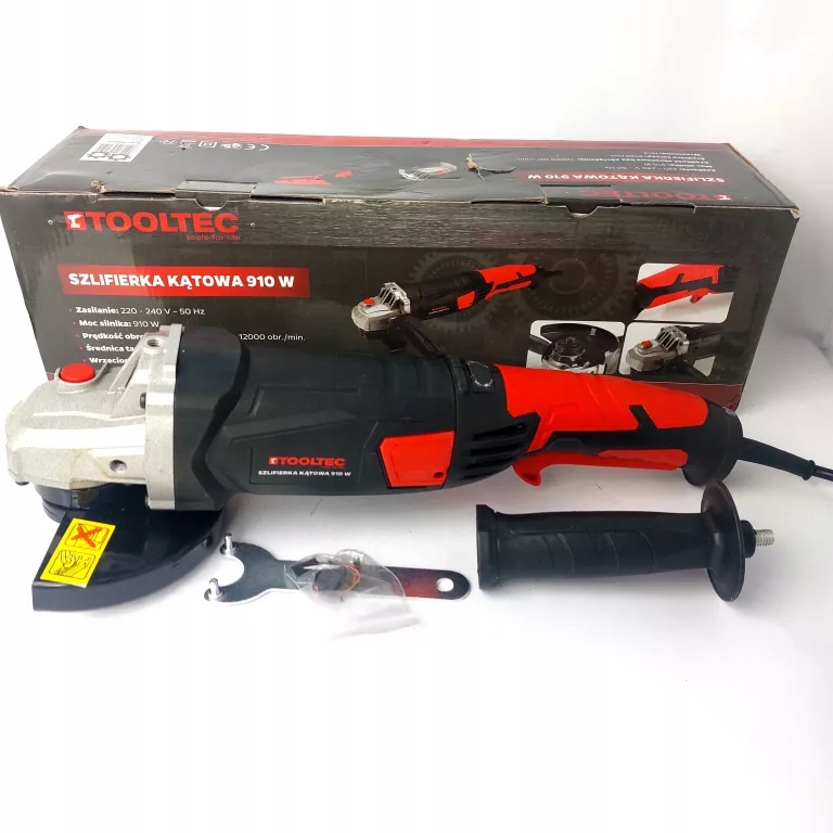 SZLIFIERKA KĄTOWA TOOLTEC 910W KOMPLET - 12736938334 - oficjalne ...