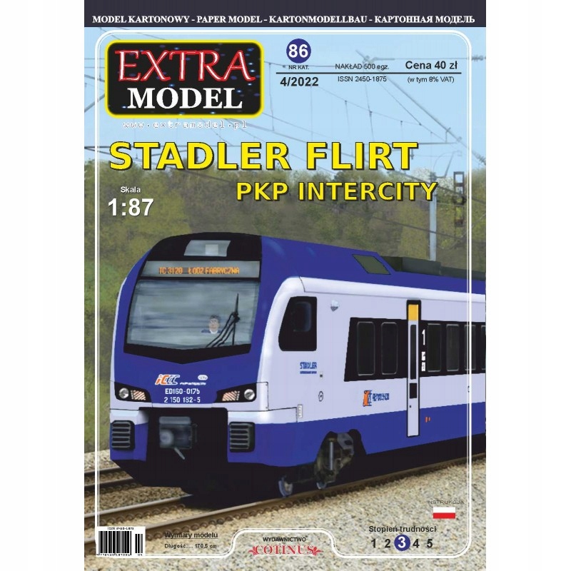 MODEL STADLER FLIRT PKP Intercity EXTRAMODEL H0 - 13042993670 ...