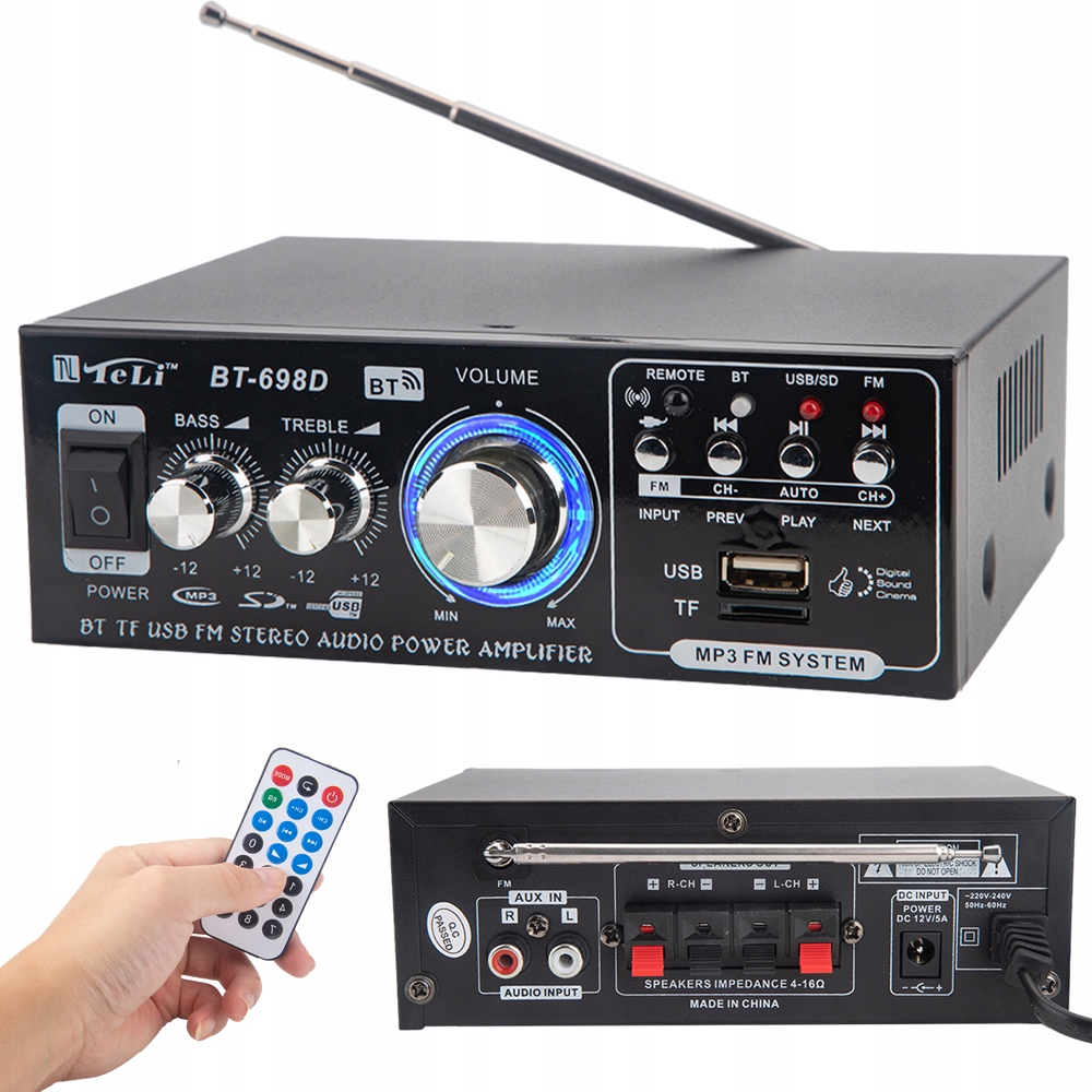 CYFROWY WZMACNIACZ MOCY DŹWIĘKU STEREO AMPLITUNER BLUETOOTH - 15317766671 - oficjalne archiwum ...