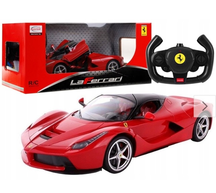 Ferrari LaFerrari czerwone RASTAR 1:14 RC auto + pilot 2,4 GHz ...