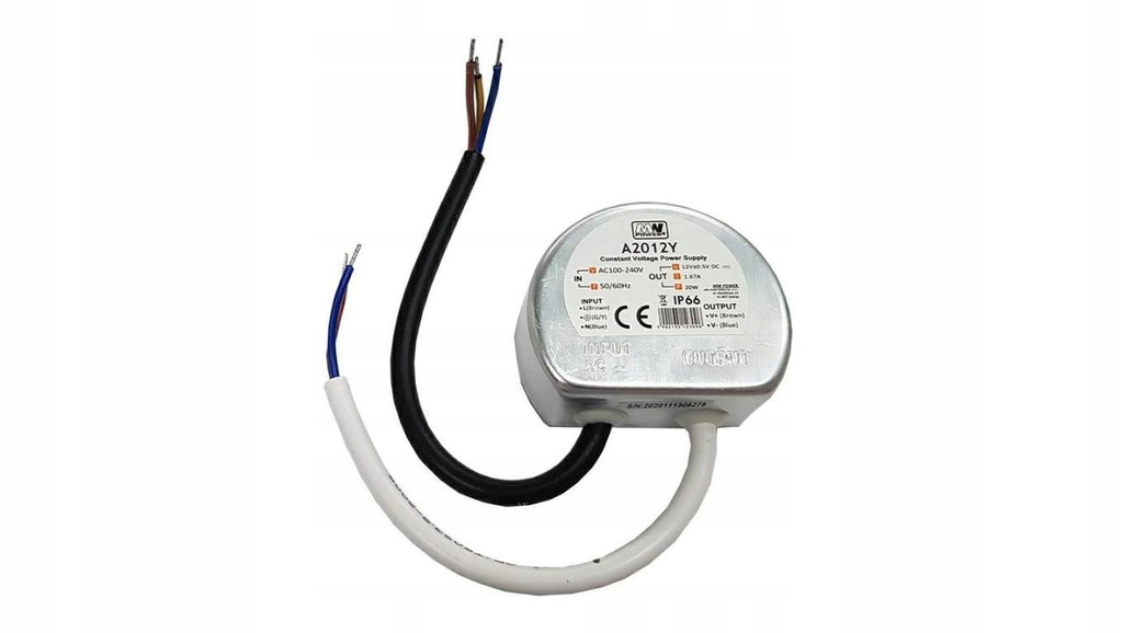 MPL- Zasilacz led 20W 12V DC A2012Y IP67 puszkowy - 13166972895 ...