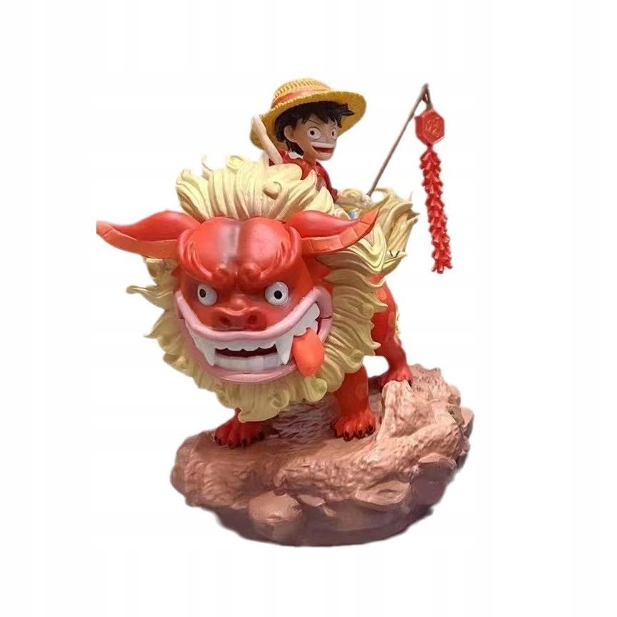 Anime One Piece Luffy Figure Land Of Wano Country Lion Model Statue Toy ...
