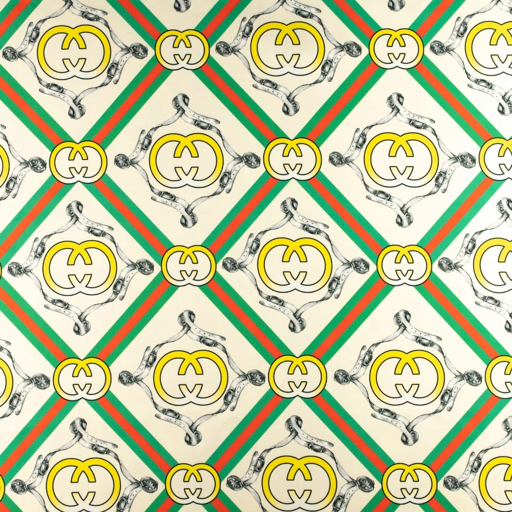 Barbie Marchiano wzór typu Guczi na kremowym tle - 12323574808 ...