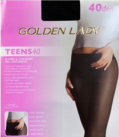 Rajstopy Golden Lady Teens 40 den biodrówki beżowe - 11441659206 ...