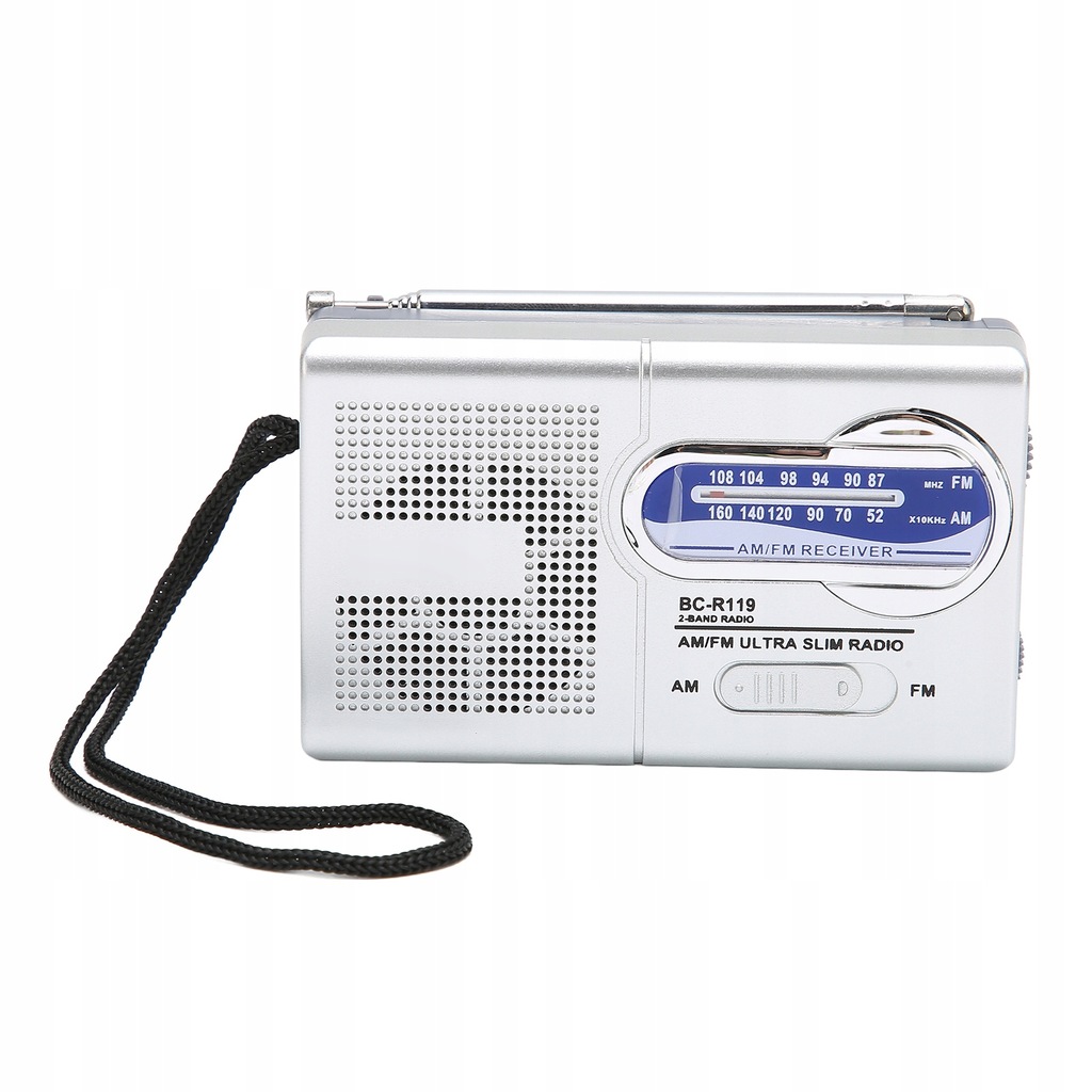 Radio kieszonkowe przenośne na baterie AM FM - 12800736077 - oficjalne archiwum Allegro