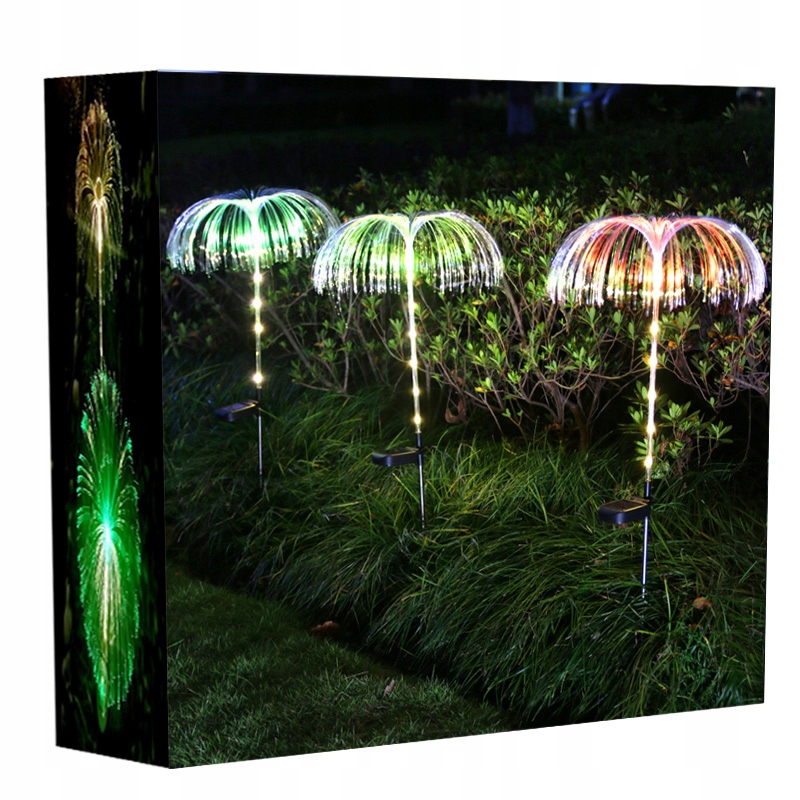 2 SZT LAMPA SOLARNA OGRODOWA MEDUZA WIELOKOLOROWA - 13819139420 - oficjalne archiwum Allegro