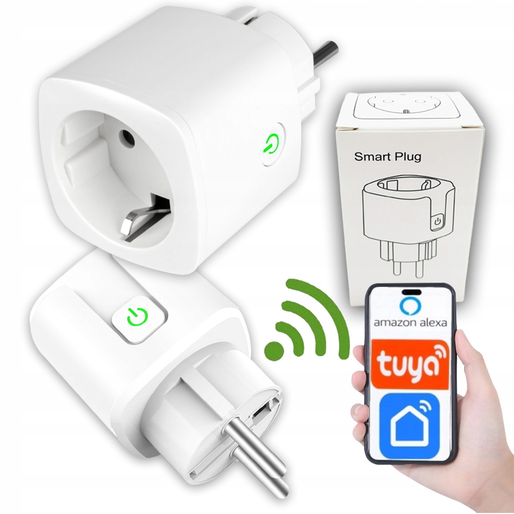 Programator czasowy inteligentne gniazdko SMART WIFI TUYA timer watomierz - 15909256973 ...