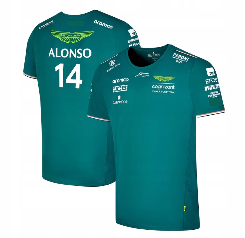 T-shirt FERNANDO ALONSO ASTON MARTIN F1 2023 r M - 13889504688 ...