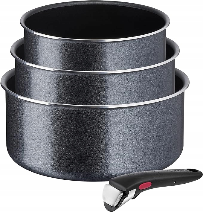 Zestaw garnków TEFAL Ingenio XL Force L1589042 3 garnki i rączka ... Zestaw garnków TEFAL Ingenio XL Force L1589042 3 garnki i rączka ...