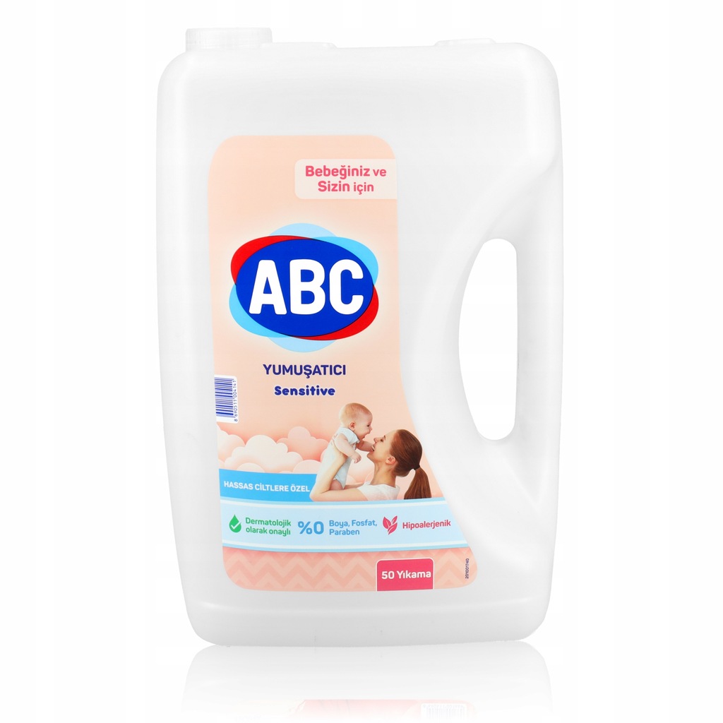 Płyn do Płukania Zmiękczania Tkanin ABC Sensitive Wrażliwa Skóra 5 L - 16573223099 - oficjalne ...
