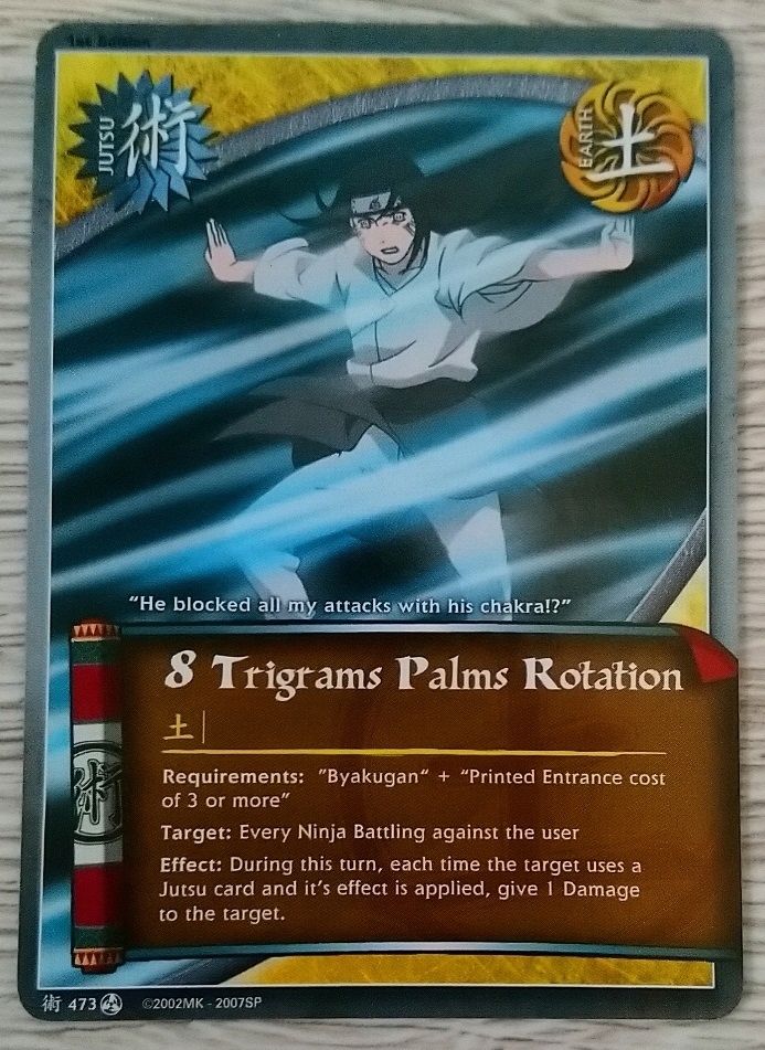 Karta Naruto CCG Jutsu 8 Trigrams Palms - J-473 - 13248877320 ...