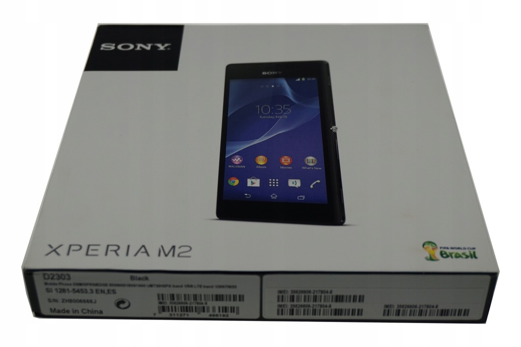 100% NOWY SONY XPERIA M2 LTE D2303 BLACK PLOMBA - 13252503850 ...