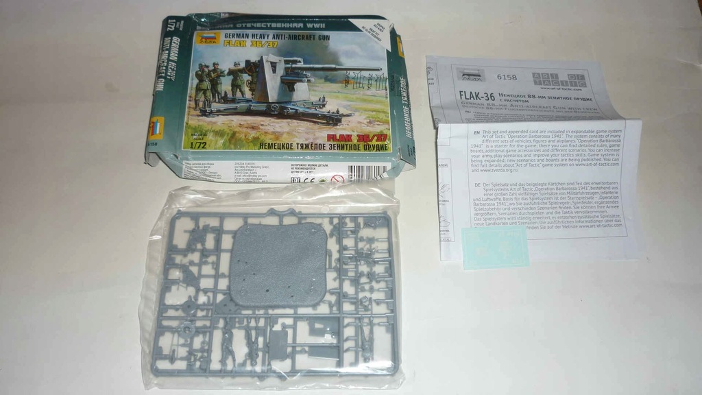 Zvezda 6158 German Anti-Aircraft Gun FLAK 36/37 - 13486395671 ...