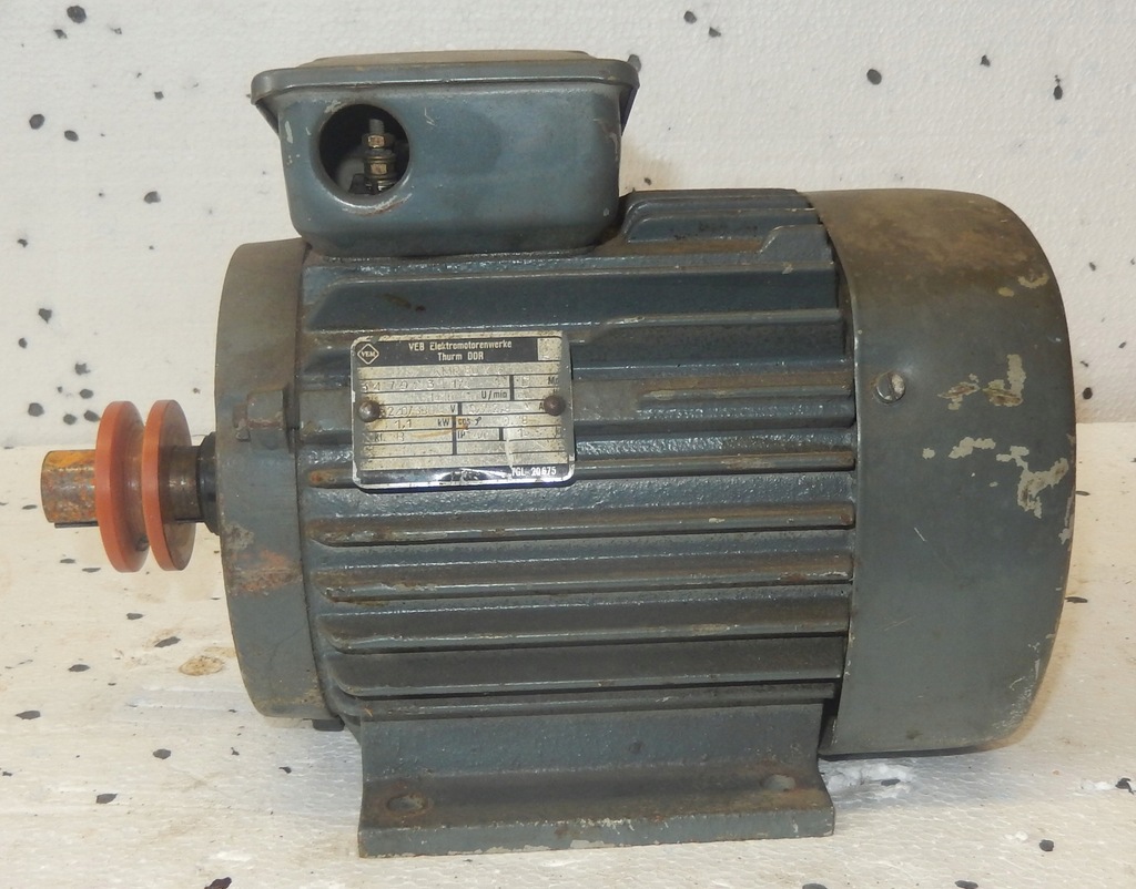 Silnik VEM DDR KMR 80 K 4 1.1kW, 220/380V - 14053813148 - oficjalne archiwum Allegro