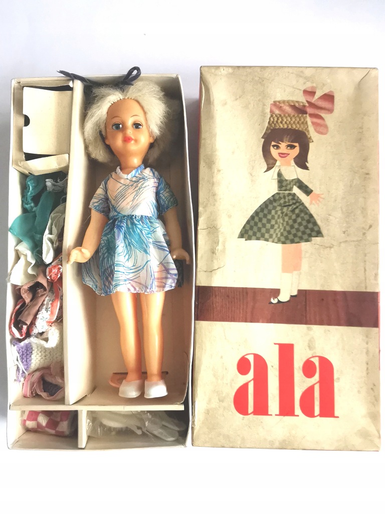 Lalka ALA lala S.P. POMOC Kraków PRL pudełko - 14019280014 - oficjalne ...