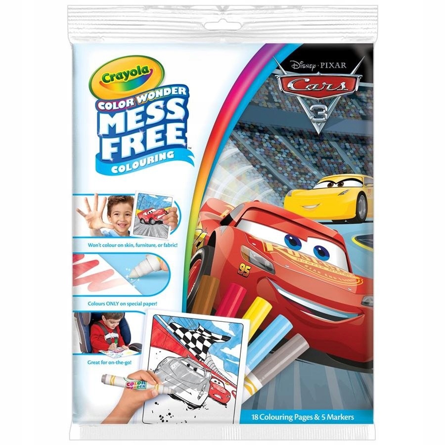 CRAYOLA COLOR WONDER KOLOROWANKA CARS AUTA 3 - 10079255282 - oficjalne ...