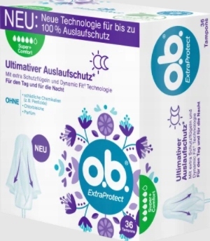 OB Tampony Extra Protect Tampony, Super Plus 36szt - 11000647105 ...