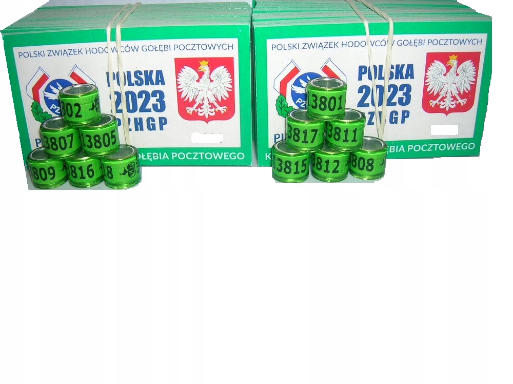Obrączki PZHGP 2023 r FCI 100% oryginalne 20 sztuk - 13074096644 ...