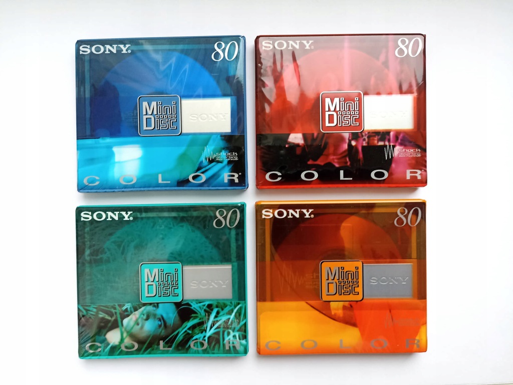 MiniDisc Sony 80 color cztery sztuki - 12970861131 - oficjalne archiwum ...