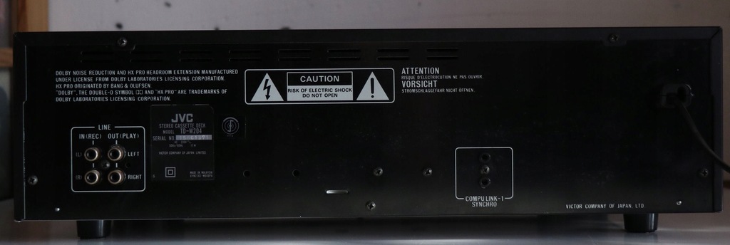 Jvc Td W204 Dwukasetowy Magnetofon Deck Db Hx Pro 13081584604