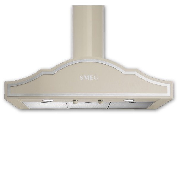 Okap przyścienny SMEG KC90PX 90cm kremowy RETRO - 7229517996 ...