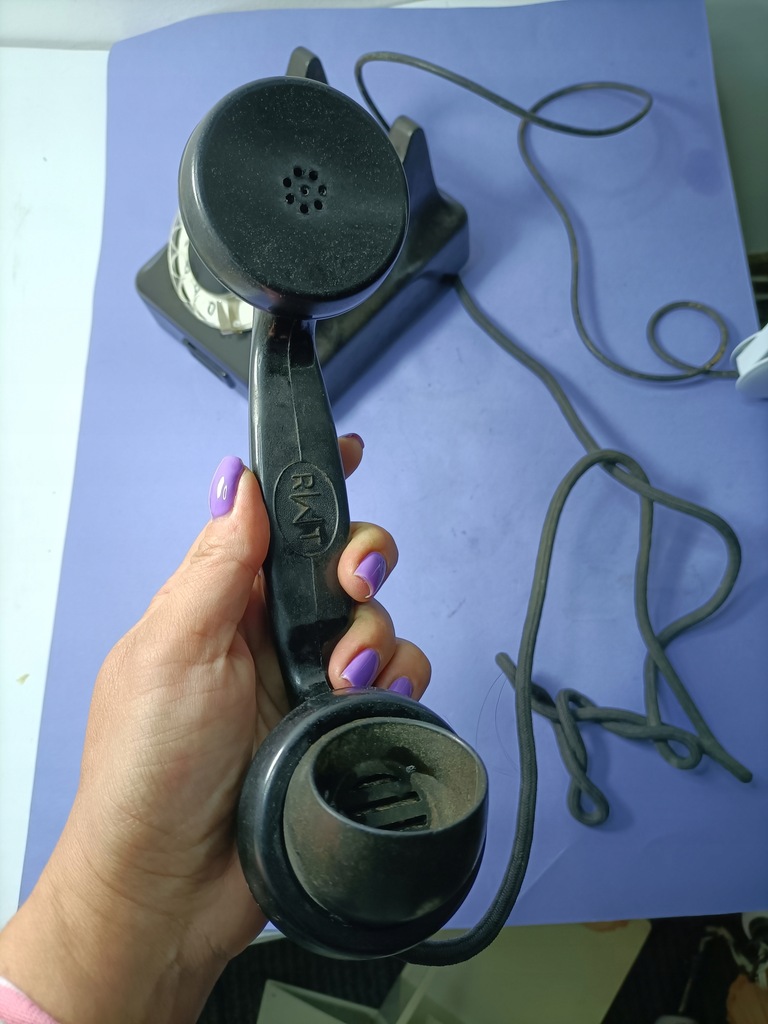 Bakelitowy stylowy telefon PRL RWT design PRL - 12683096887 - oficjalne ...