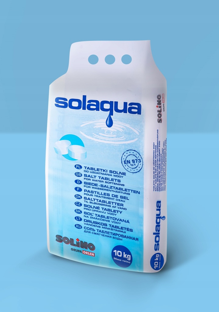 TABLETKI SOLNE SÓL DO UZDATNIACZY SOLAQUA 25KG - 12485256458 ...