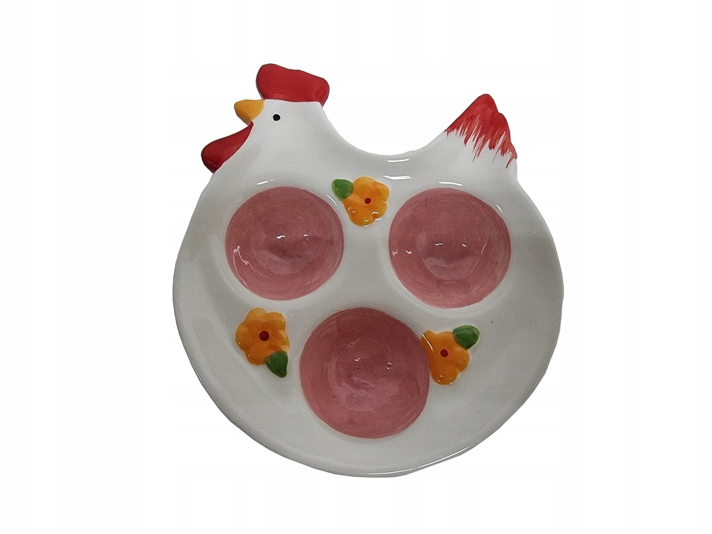 Talerz patera na do jajka kura wielkanocna talerze - 13463069162 ...