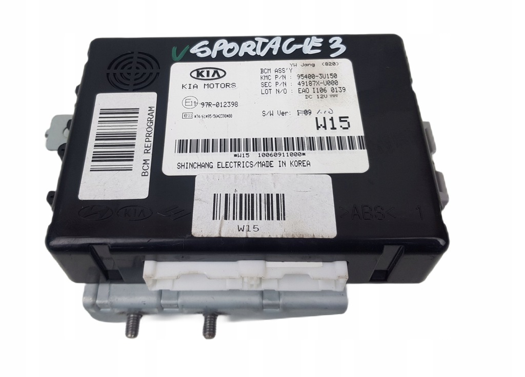 KIA SPORTAGE III MODUŁ BCM 95400-3U150 ORYG - 13431971597 - oficjalne ...