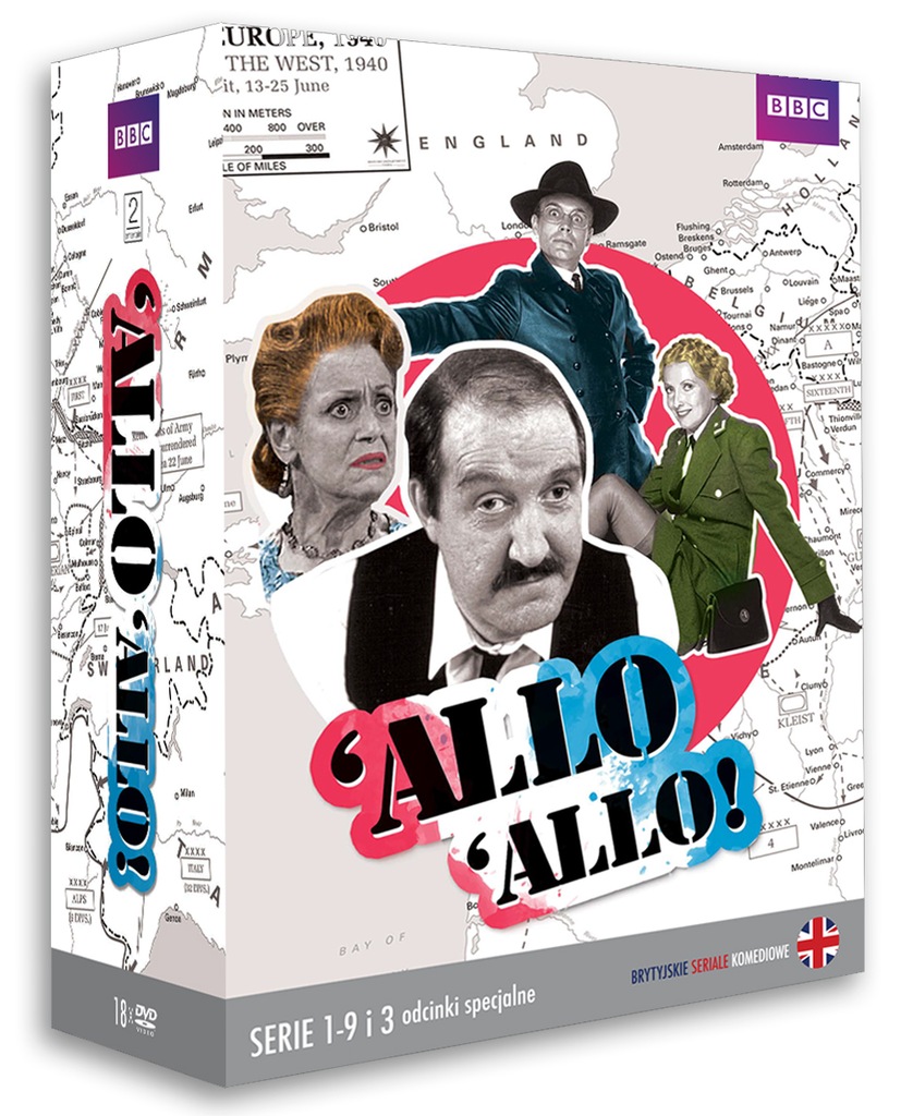 ALLO ALLO! 18x DVD Kompletne wydanie serialu [BOX] - 7875927944 - oficjalne archiwum Allegro